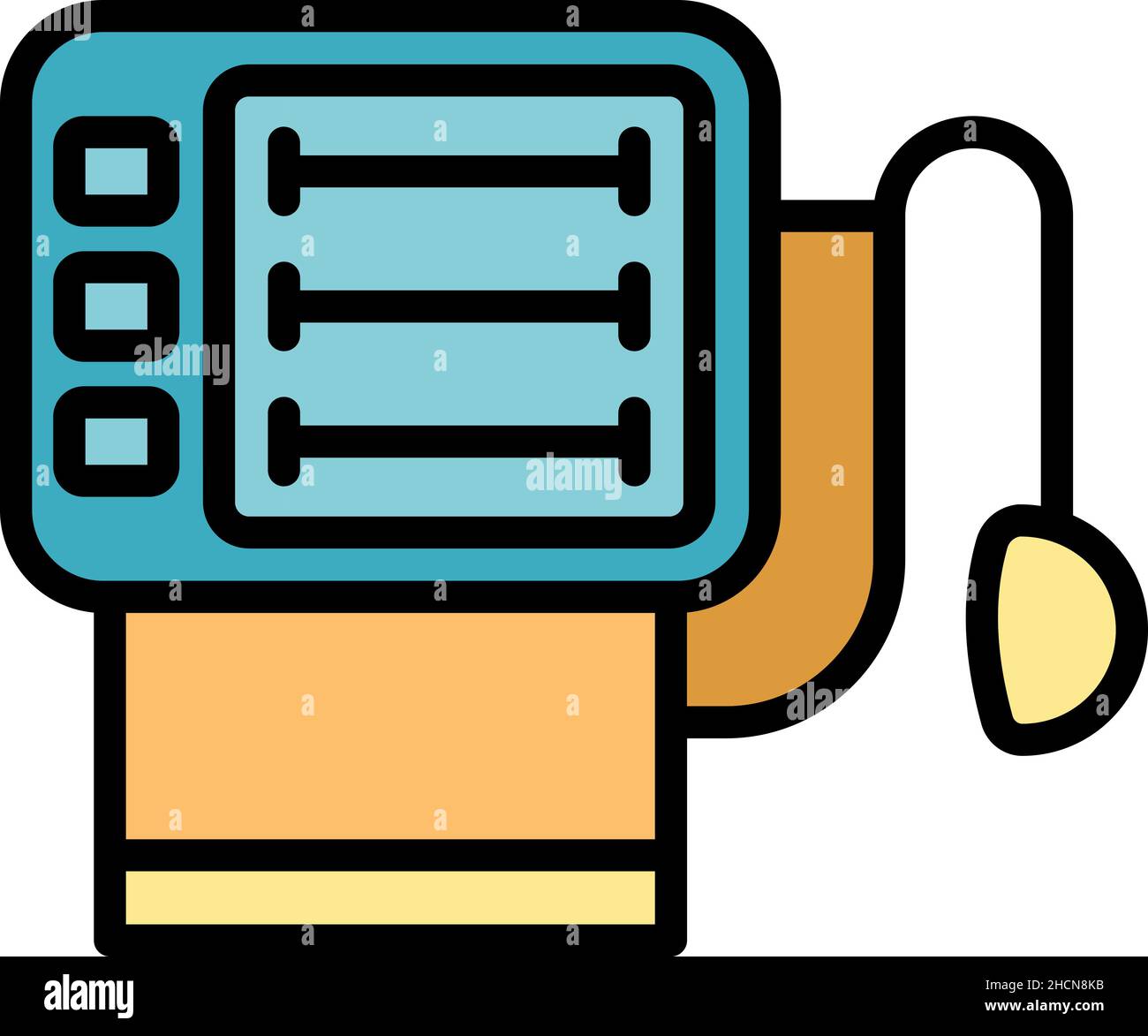 Clinic ventilator medical machine icon. Outline clinic ventilator ...