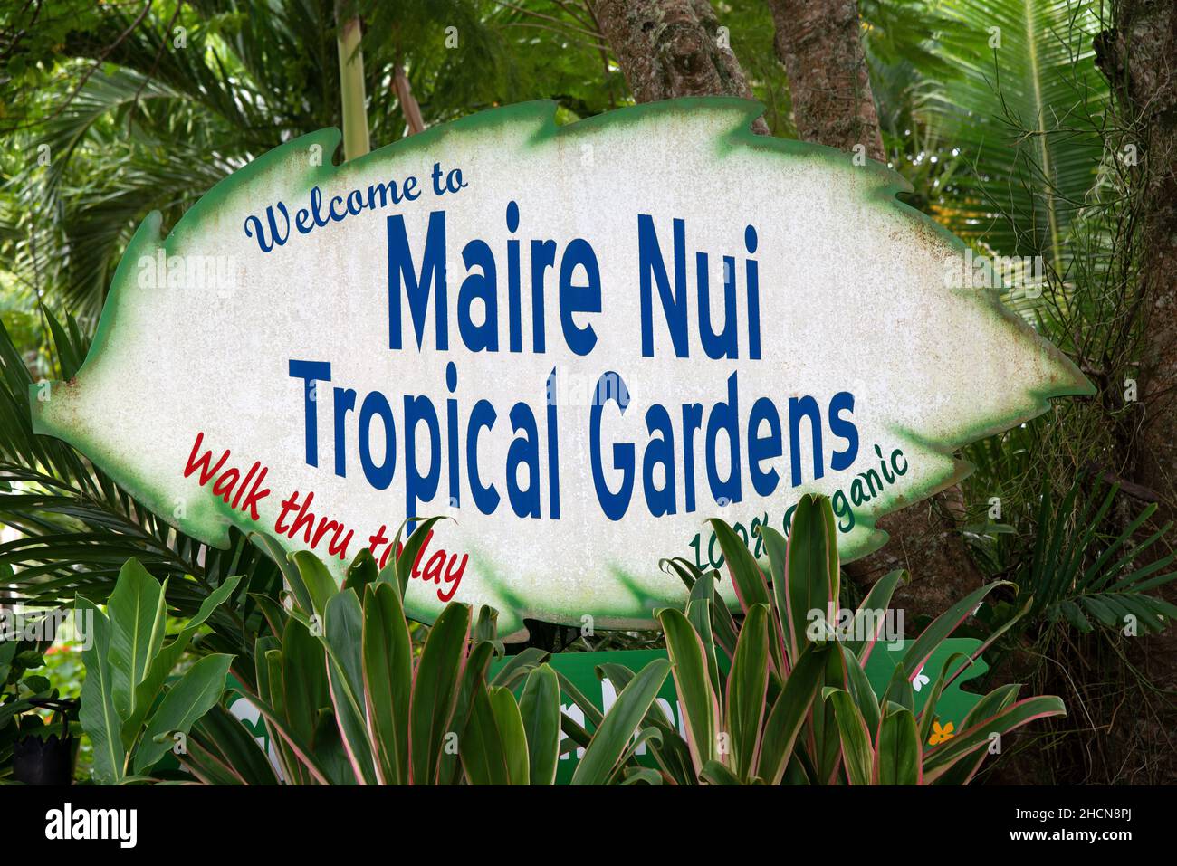 Maire nui tropical gardens hi-res stock photography and images - Alamy