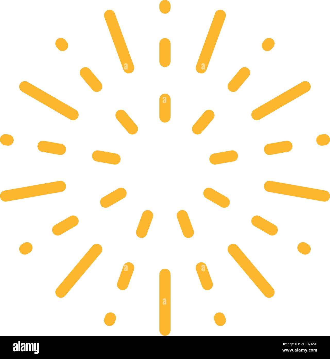 Firework cracker icon. Outline firework cracker vector icon color flat ...