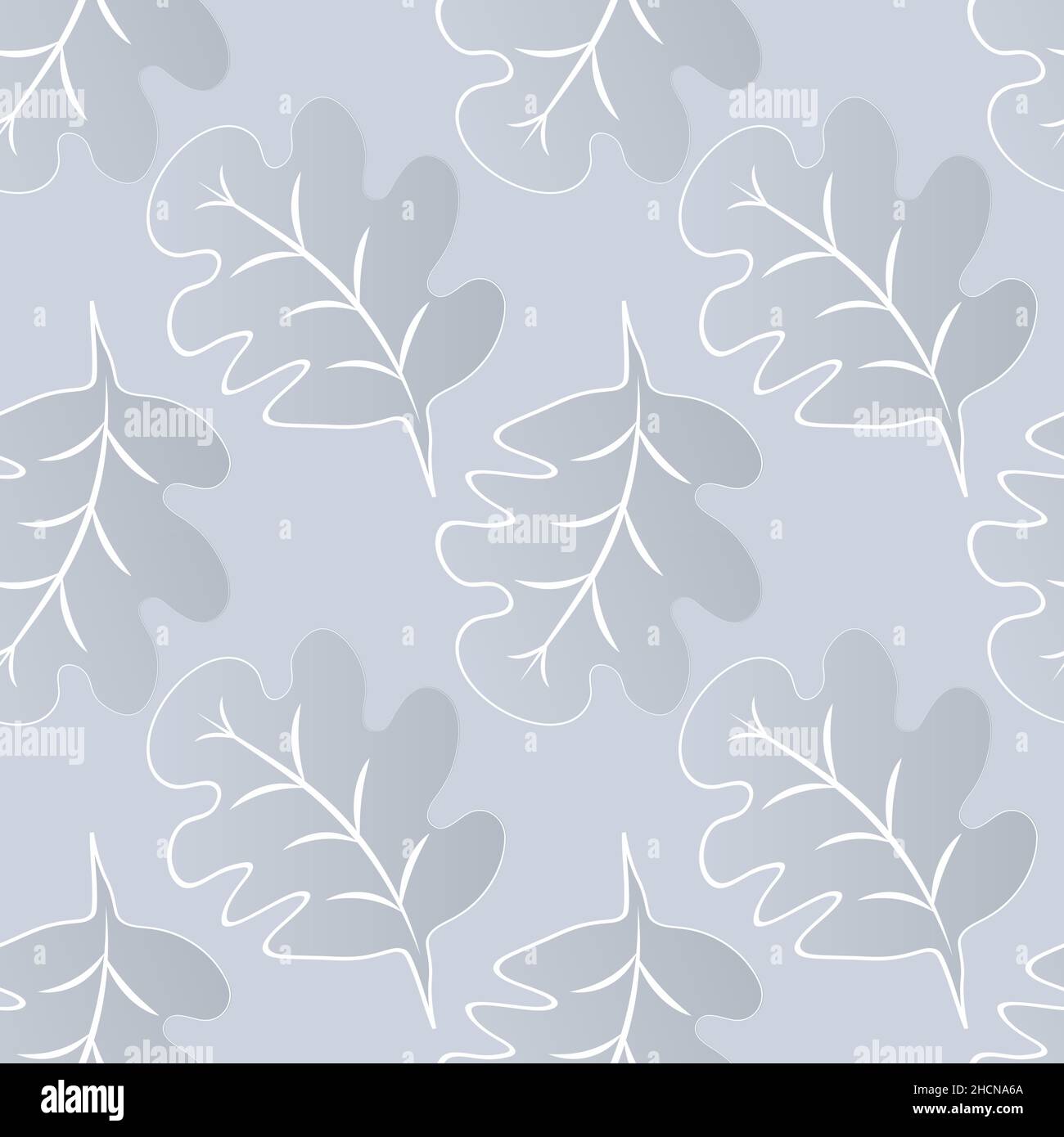 Seamless pattern on a square background - oak leaves - abstraction ...