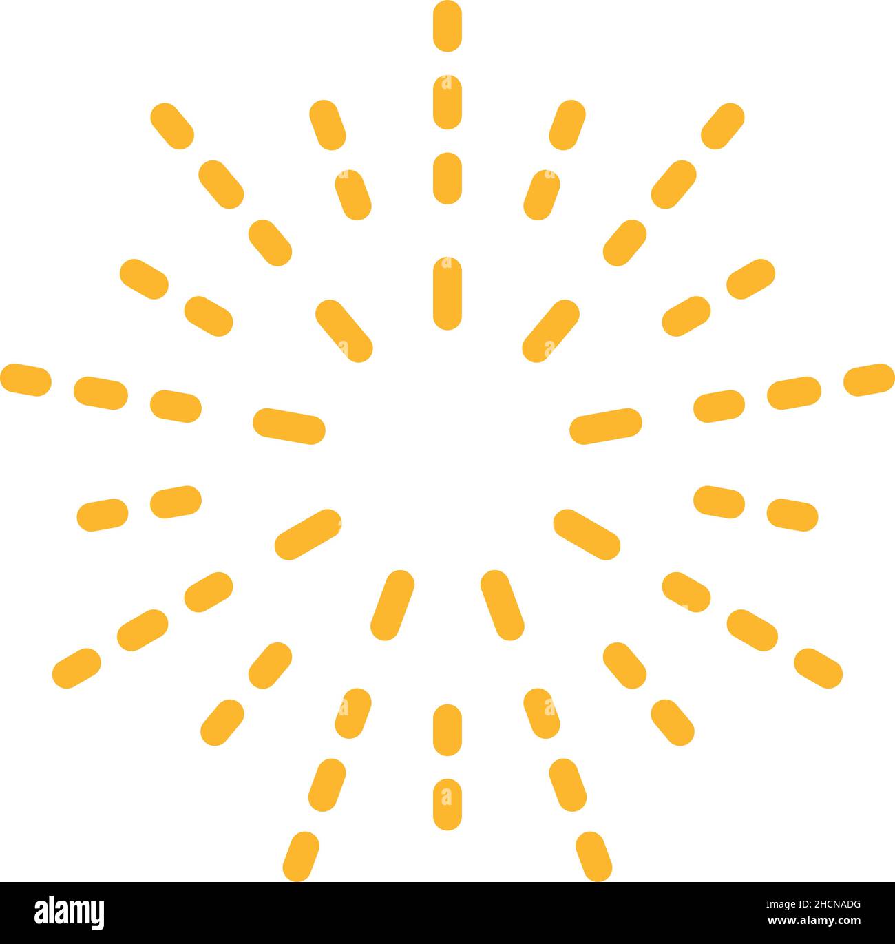 Firework rockets icon. Outline firework rockets vector icon color flat ...