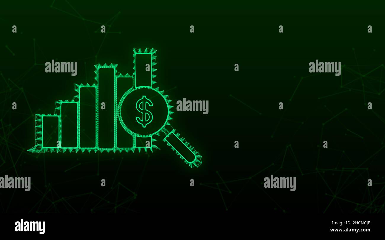 Profit money or budget. Cash and rising graph arrow up, concept of ...