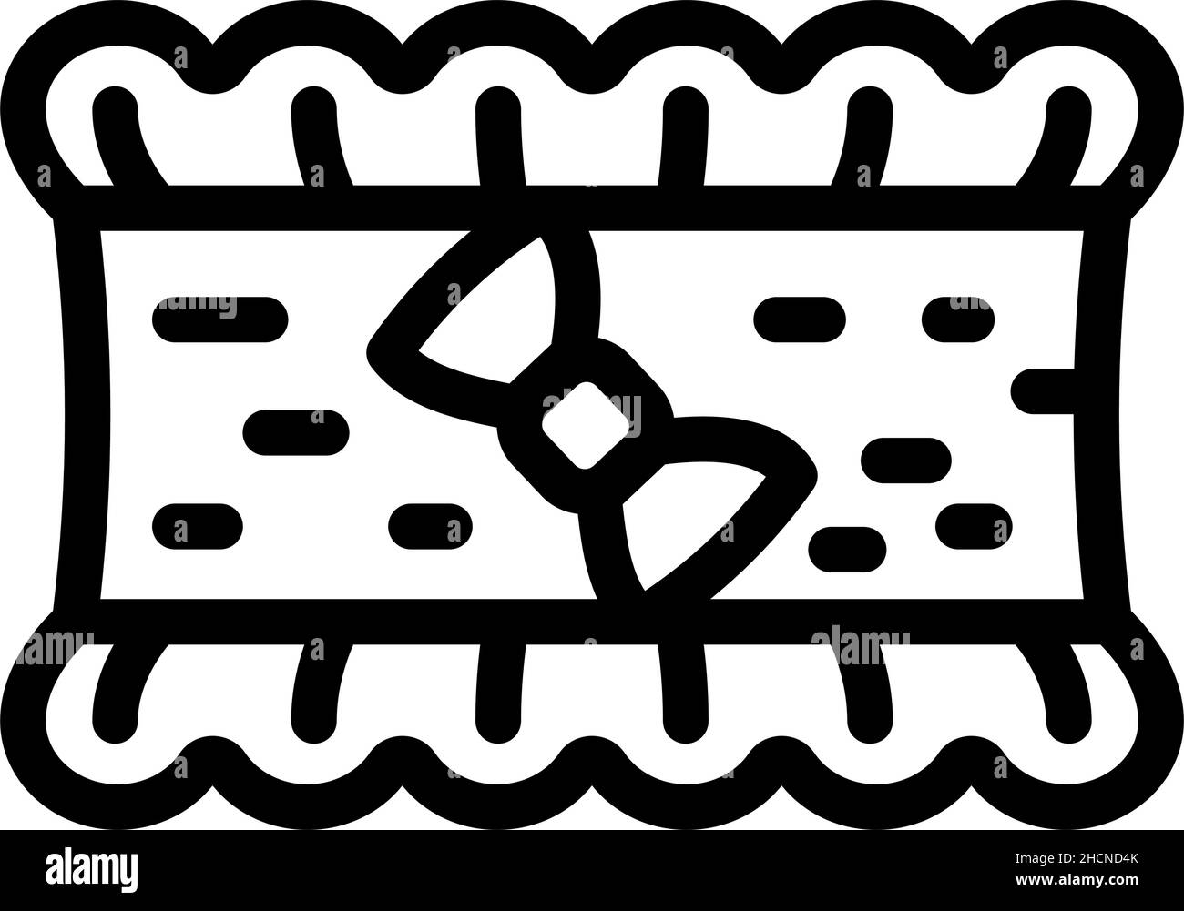 garter decorative accessory line icon vector illustration Stock Vector ...