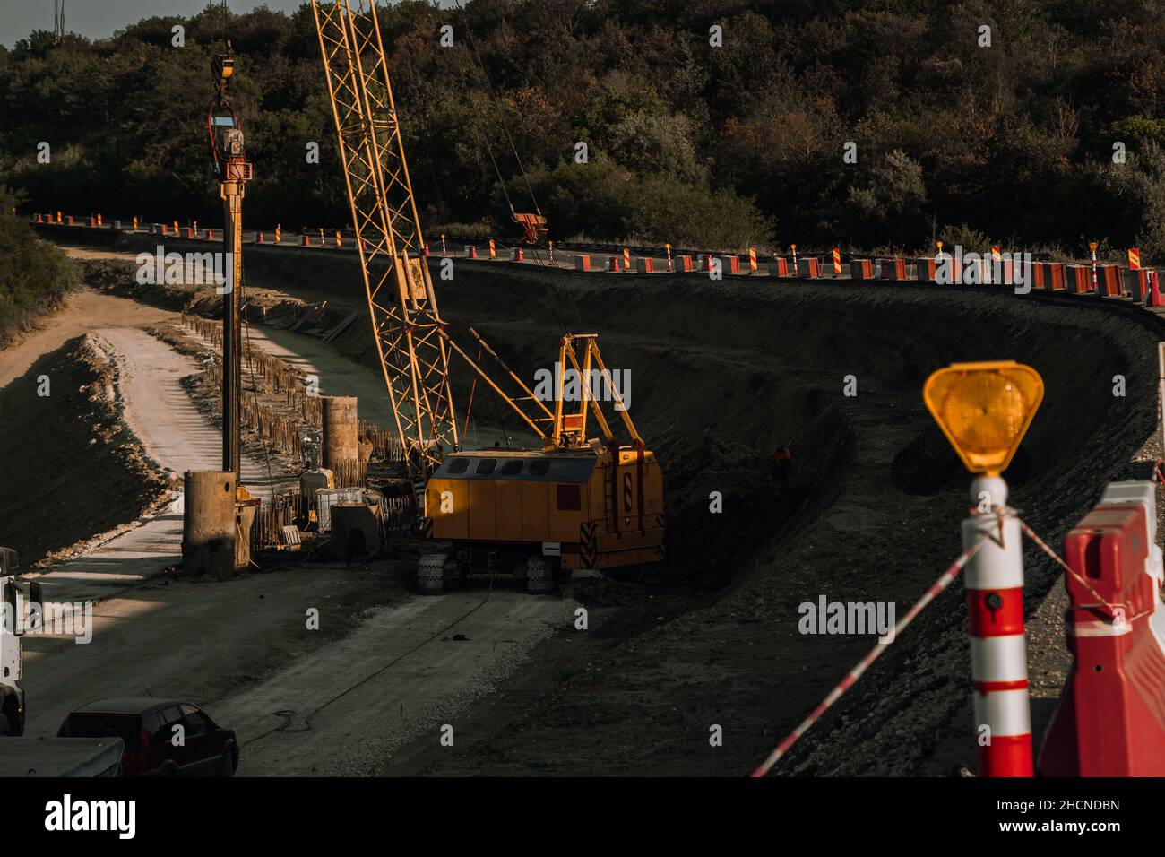 Drilling for piles hi-res stock photography and images - Alamy