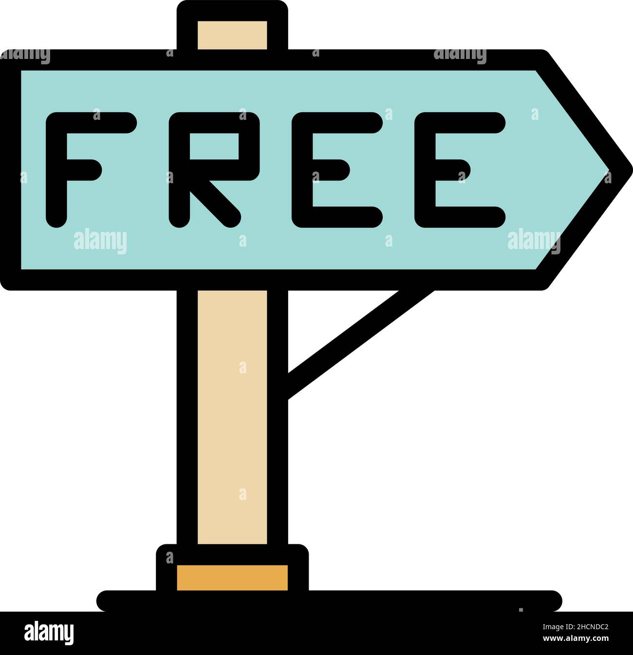 Donation direction icon. Outline donation direction vector icon color ...