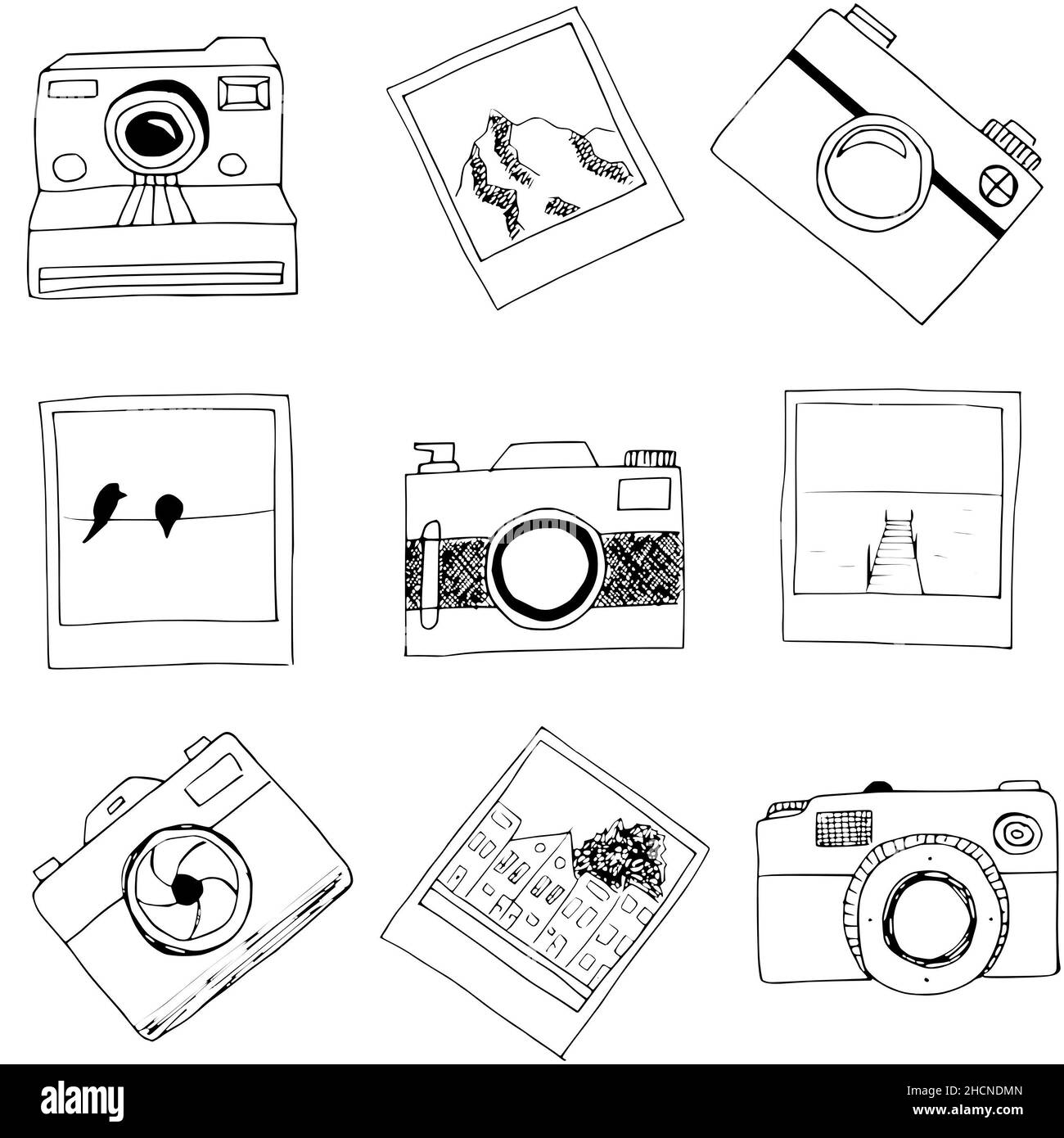 camera sketch illustration Stock Photo - Alamy
