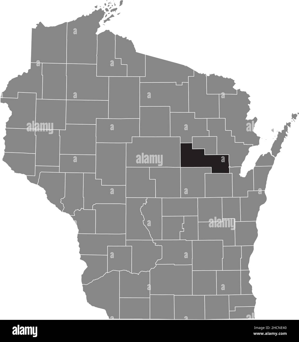 Map of shawano Stock Vector Images - Alamy