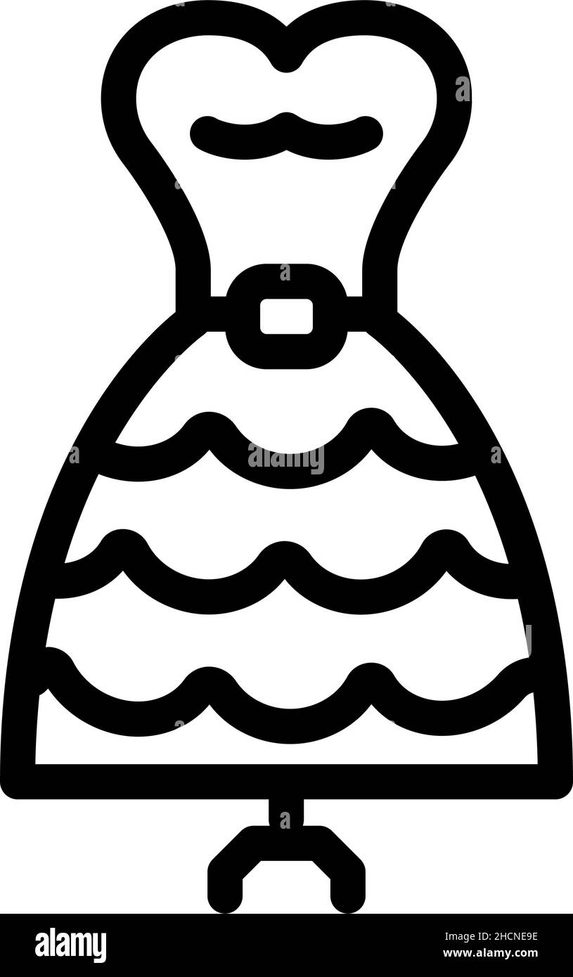 Dress garment bridal shop Stock Vector Images - Alamy