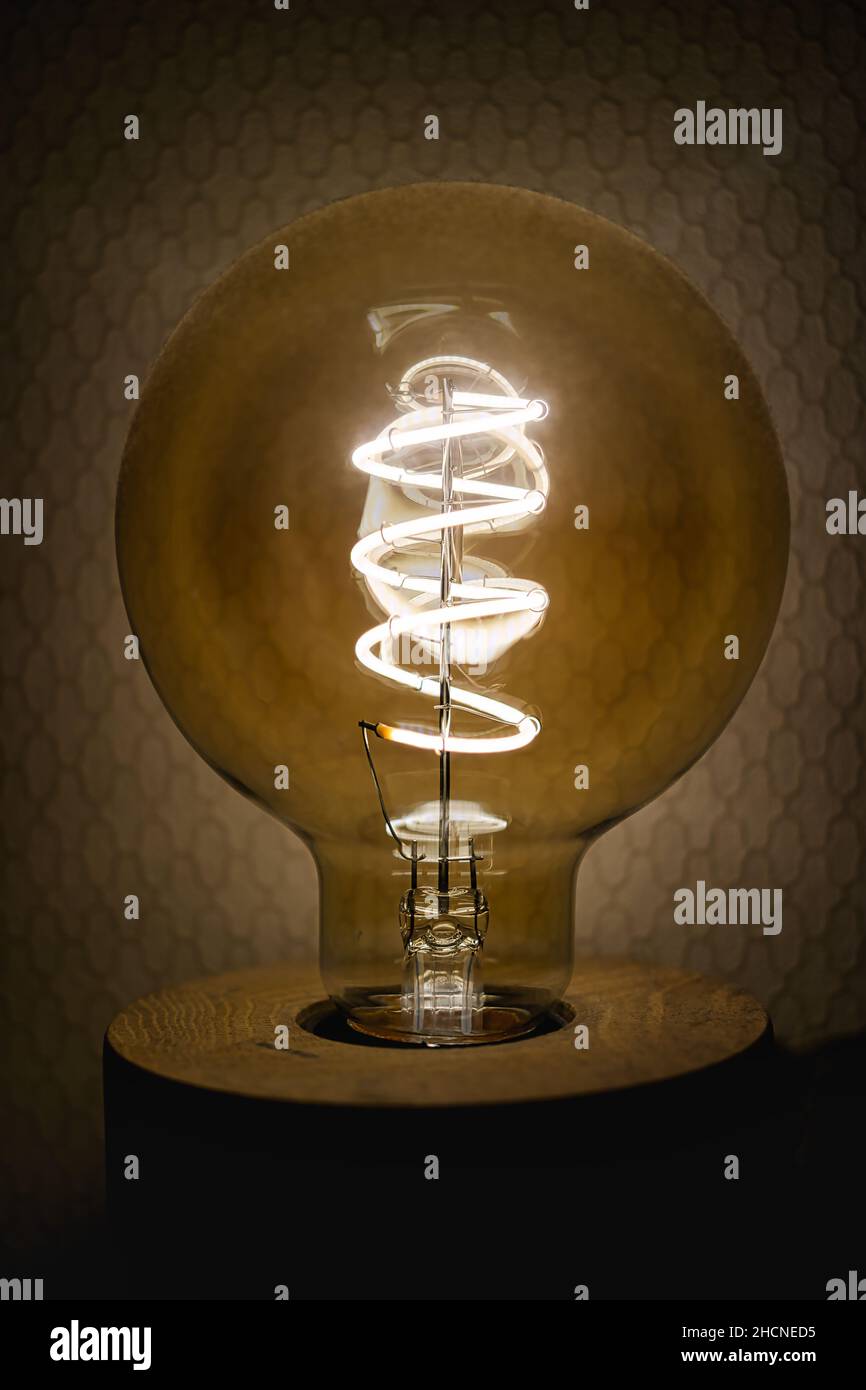 Old style dusty light bulb hi-res stock photography and images - Alamy