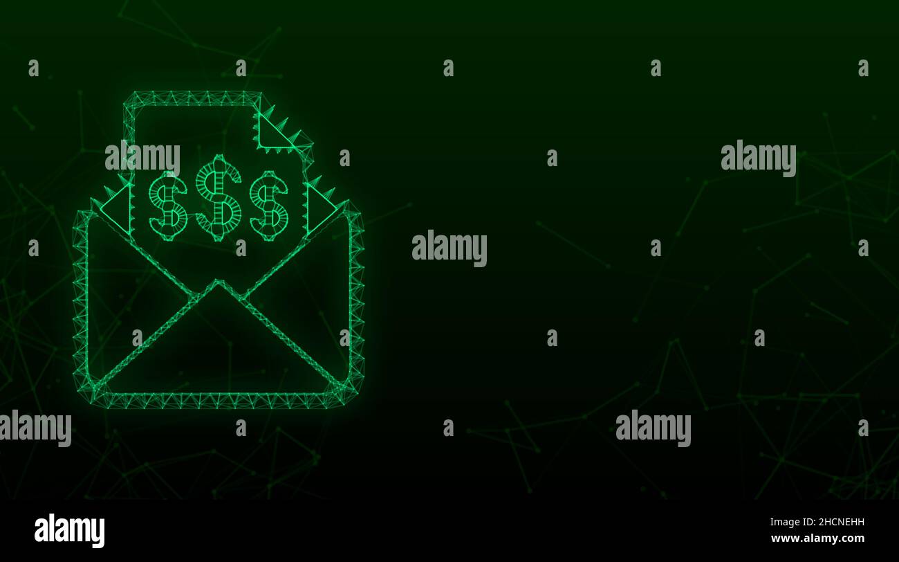 Invoice icon , email message received with bill document, flat style ...