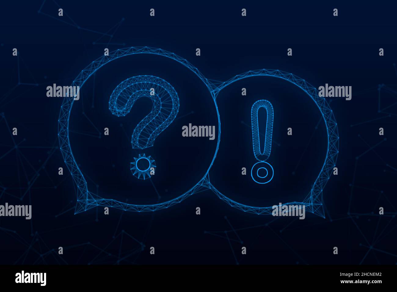 Question and Answer banner. Megaphone banner. Web design. Vector stock ...