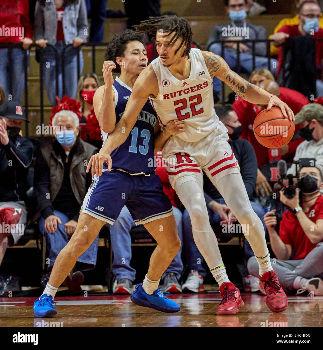 December 30, 2021, Piscataway, New Jersey, USA: Maine Black Bears guard ...