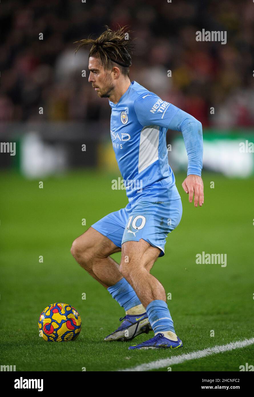 Jack Grealish during the Premier League match at the Brentford ...