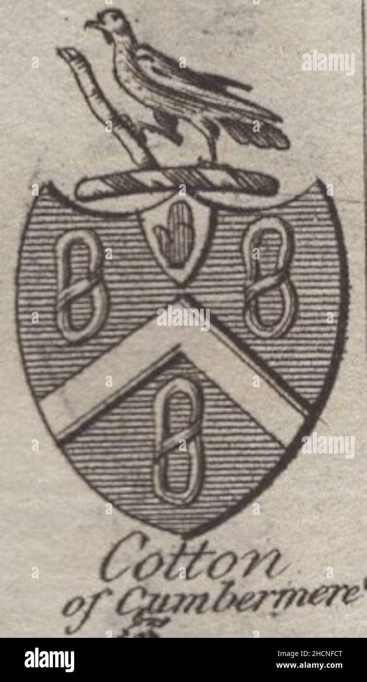 antique 18th century engraving heraldy coat of arms, English Baronet ...