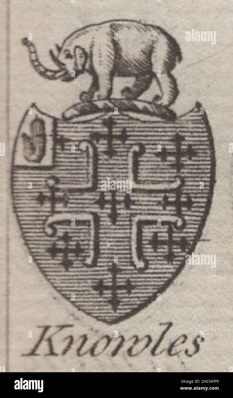 antique 18th century engraving heraldy coat of arms, English Baronet ...
