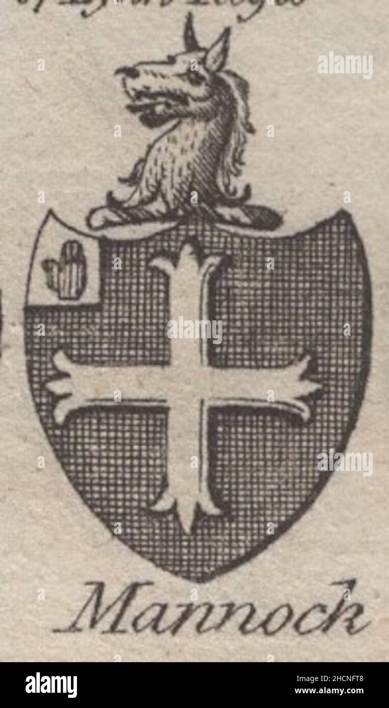 antique 18th century engraving heraldy coat of arms, English Baronet of ...