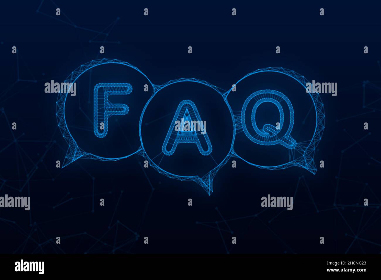 Frequently asked questions FAQ banner. Vector stock illustration Stock ...