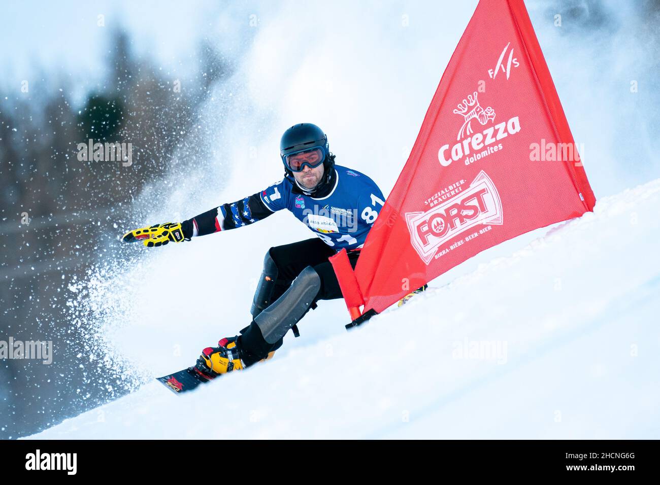 UDOLF Dylan (USA) competing in the Fis Snowboard World Cup 2022 Men's ...