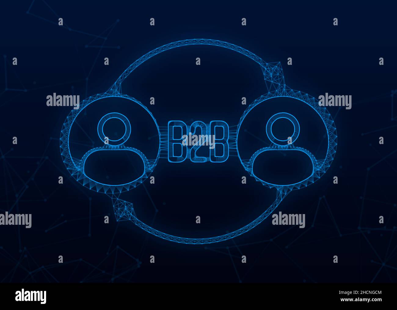 B2B sales person selling products. Business-to-business sales, B2B ...