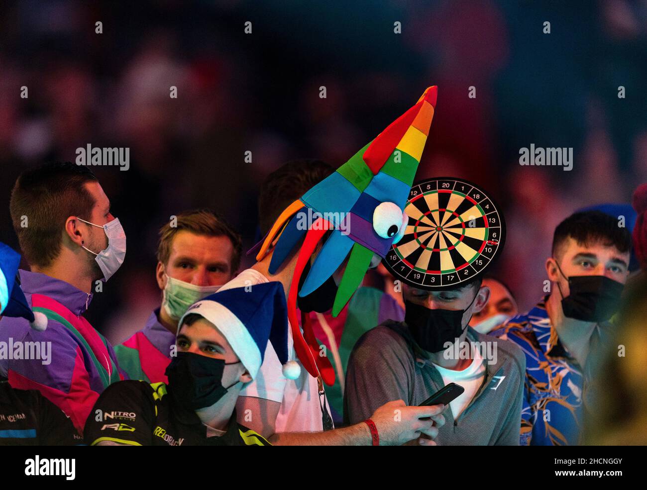 Fans in the crowd during the walk on during day thirteen of the William ...