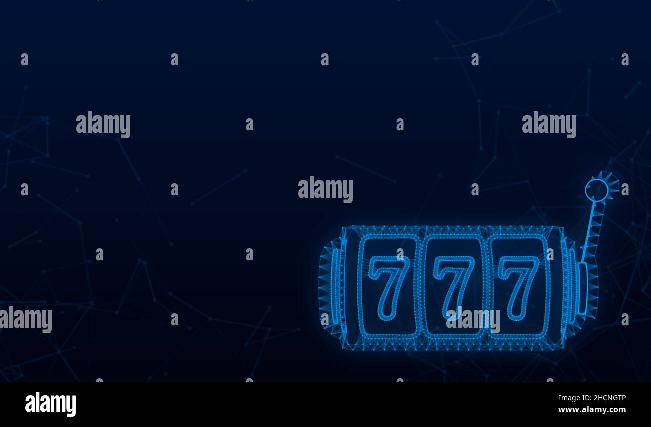 Retro banner for game background design. Winner banner. Slot machine ...