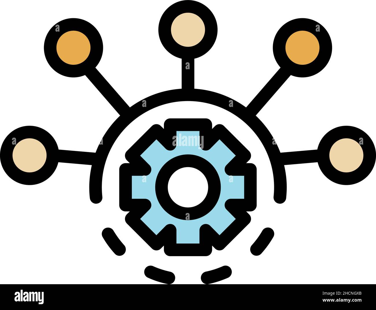 Expertise strategy icon. Outline expertise strategy vector icon color ...