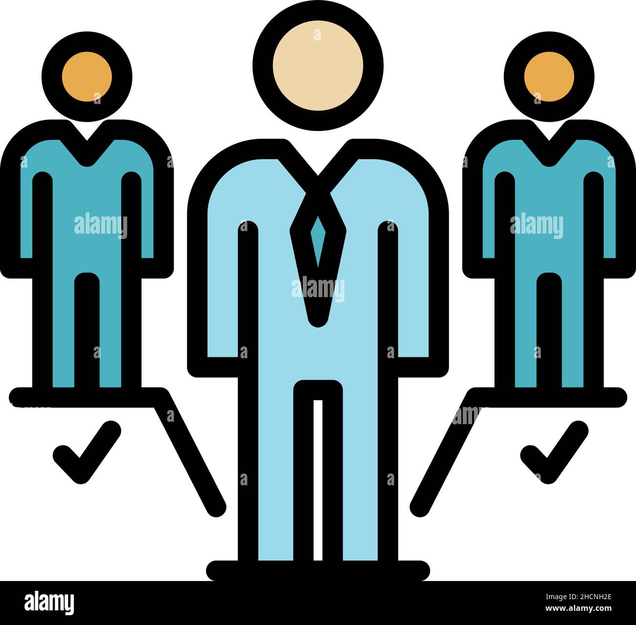 Expertise management icon. Outline expertise management vector icon ...