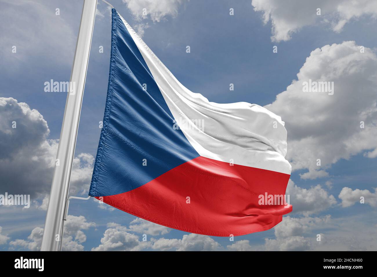 The national flag of the Czech Republic Stock Photo - Alamy