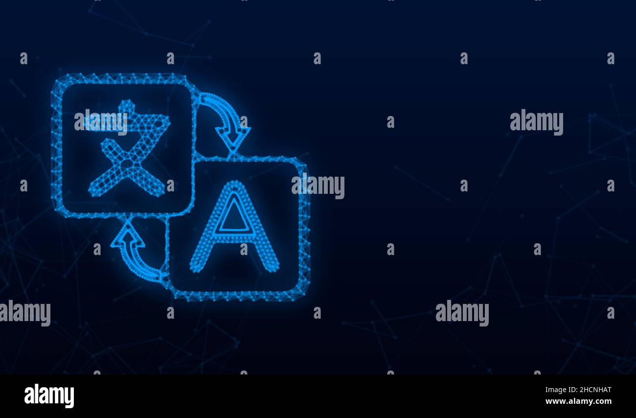 Online translator concept. Translator icon. Vector stock illustration ...