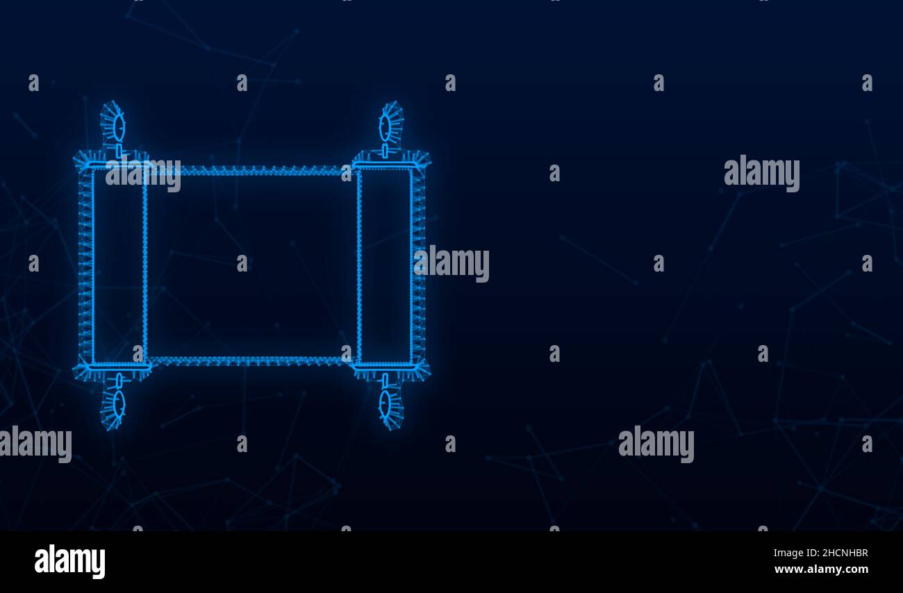 Rolled old papyrus file mockup. Realistic illustration of rolled old ...