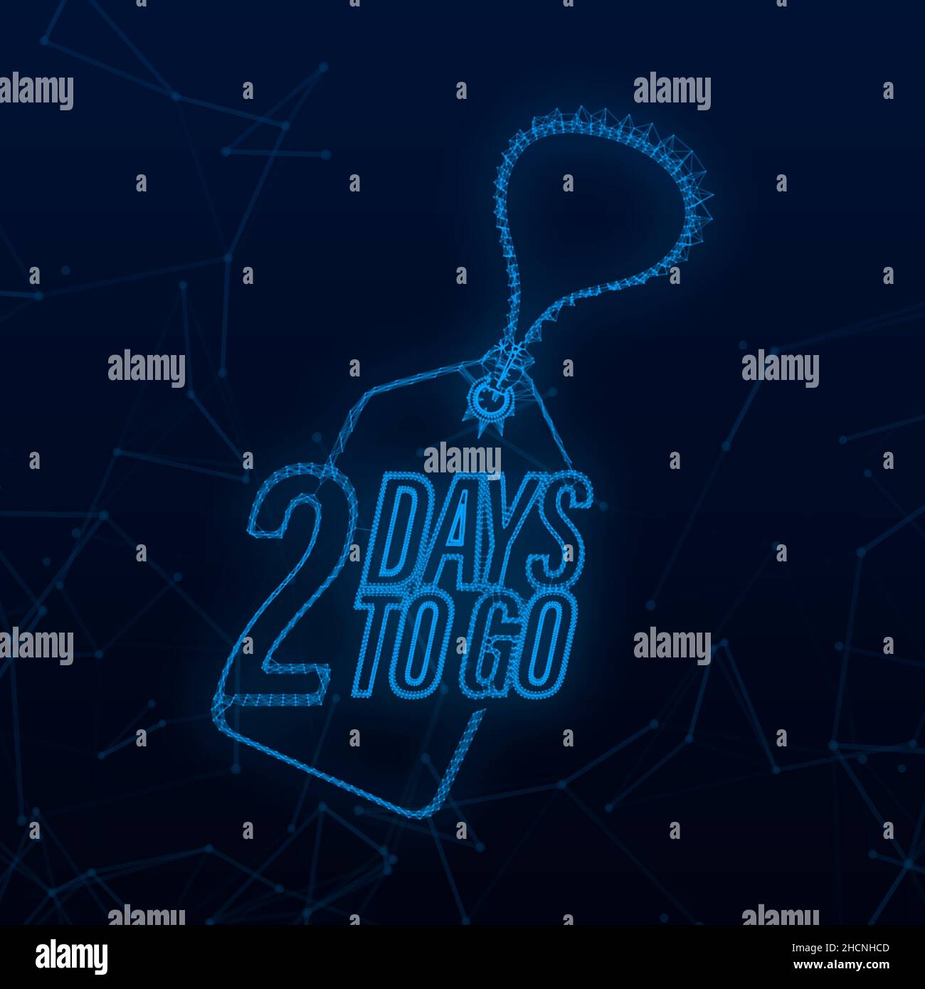 2 Days to go. Countdown timer. Time icon. Count time sale. Vector stock illustration Stock ...