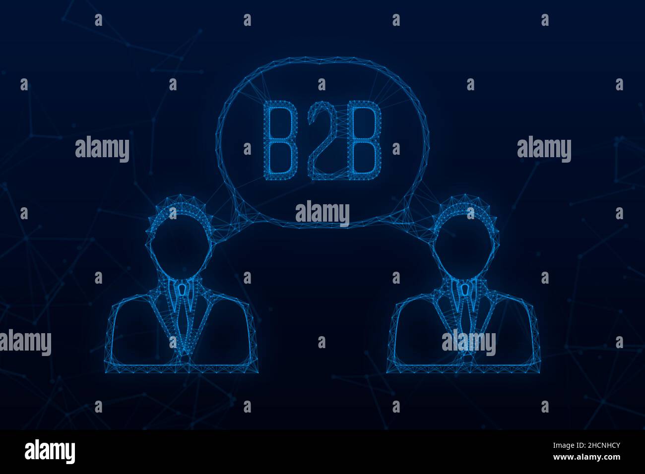 B2B sales person selling products. Business-to-business sales, B2B ...