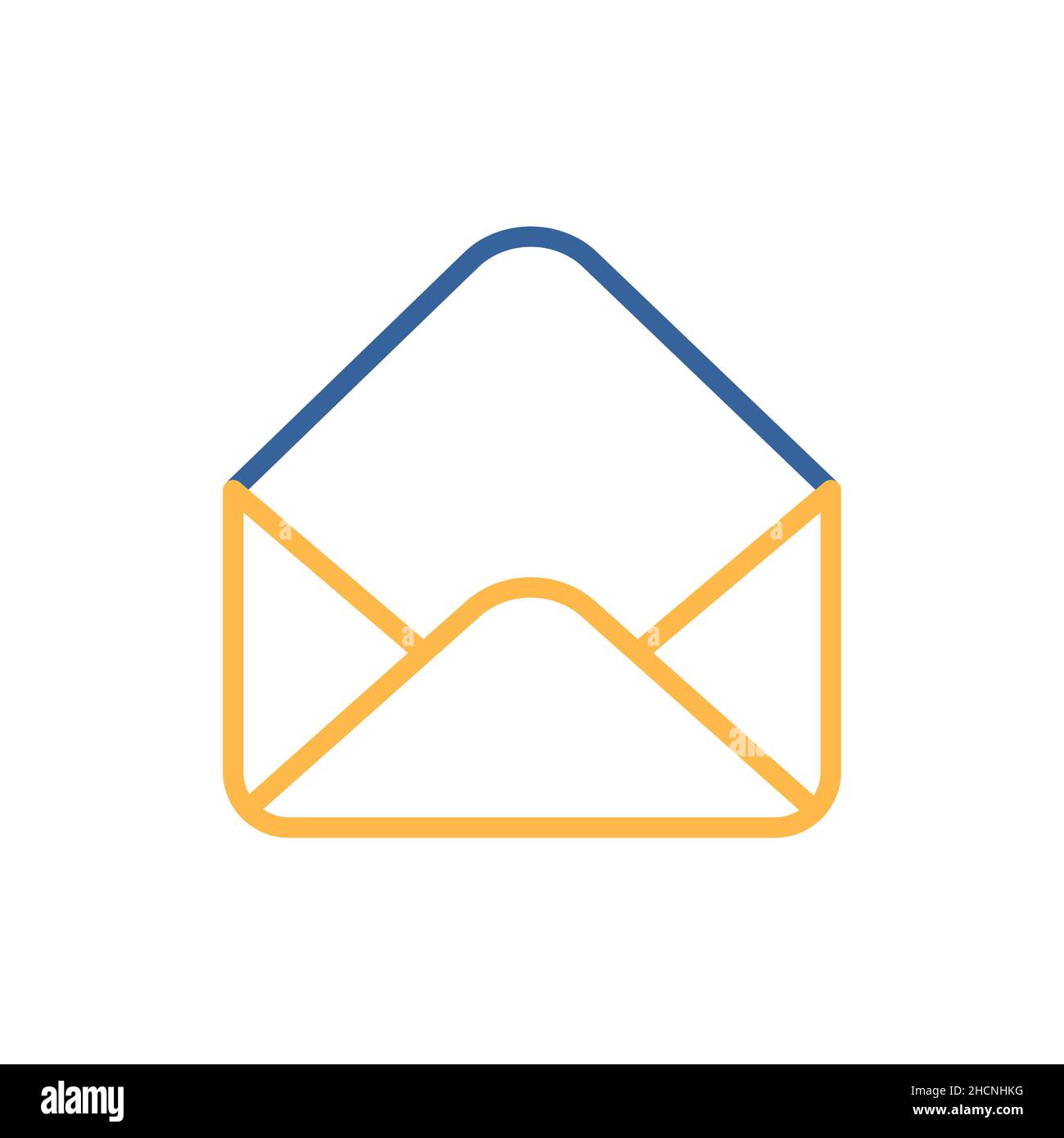 Open envelope vector flat icon. E-commerce sign. Graph symbol for your ...