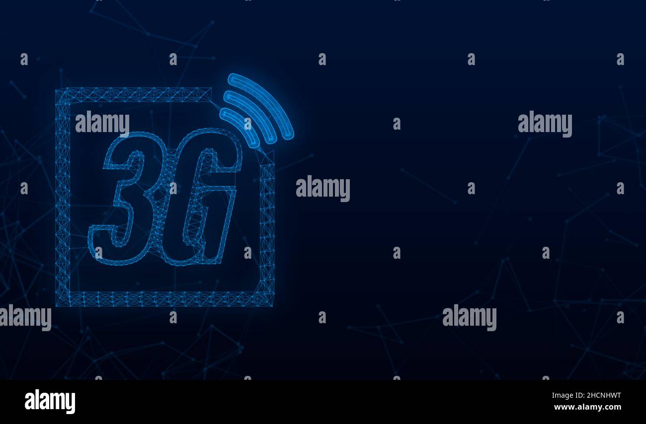 3G symbol isolated, mobile communication technology and smartphone ...