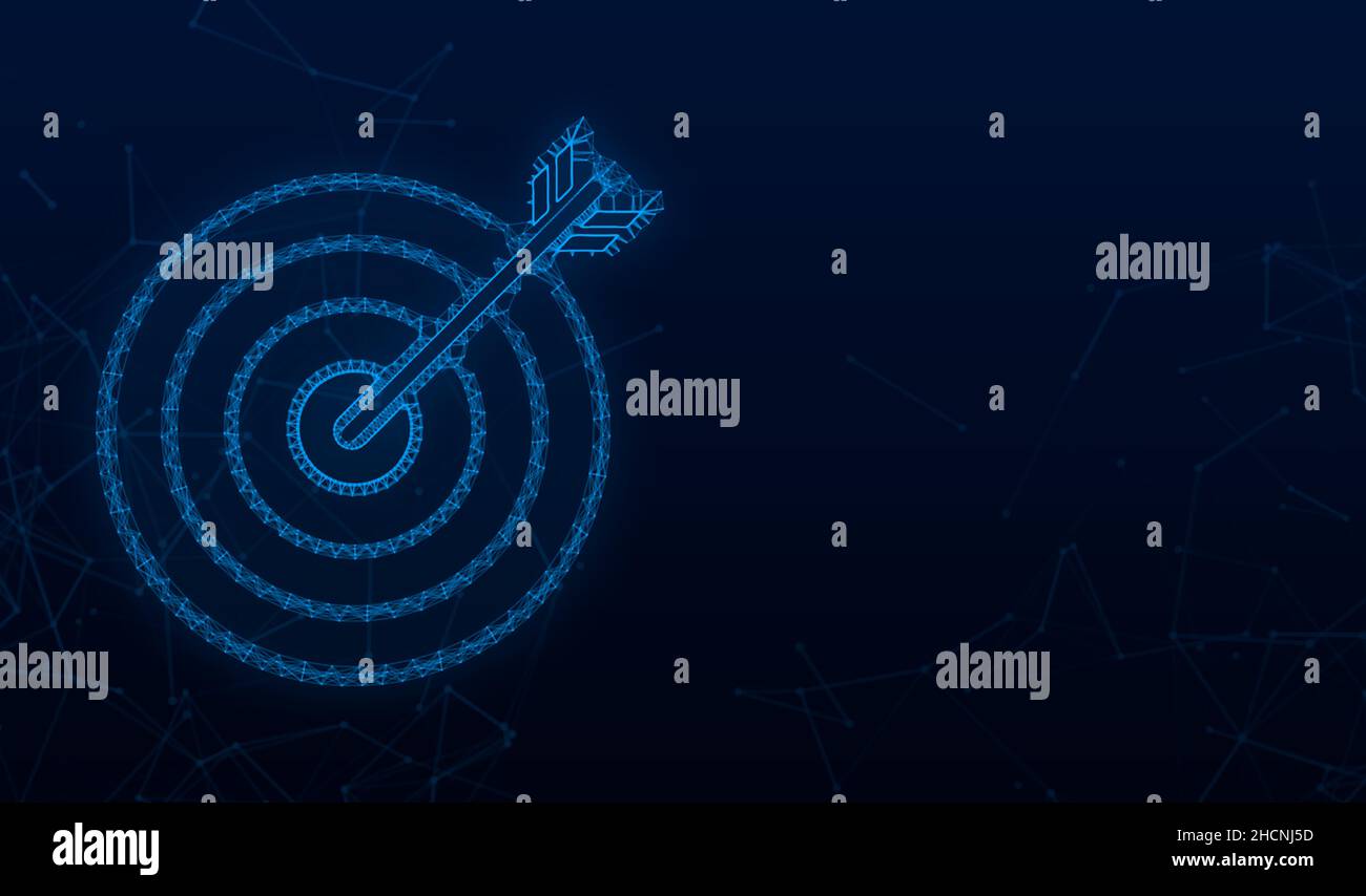 Target with an arrow icon concept market goal. Vector stock ...