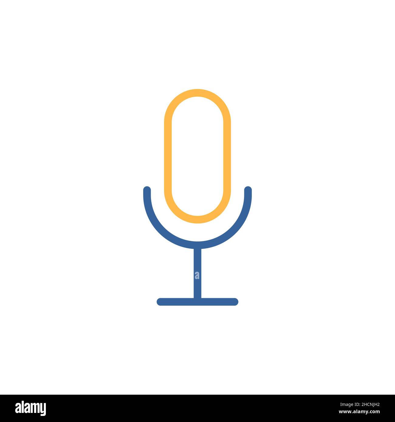 Record microphone mic vector flat icon. E-commerce sign. Graph symbol ...