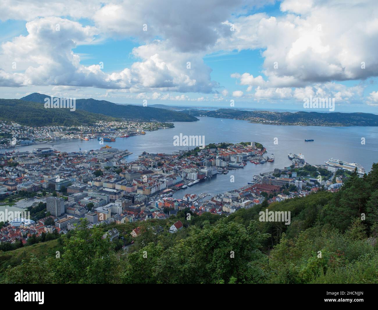 the city of bergen in norway Stock Photo - Alamy