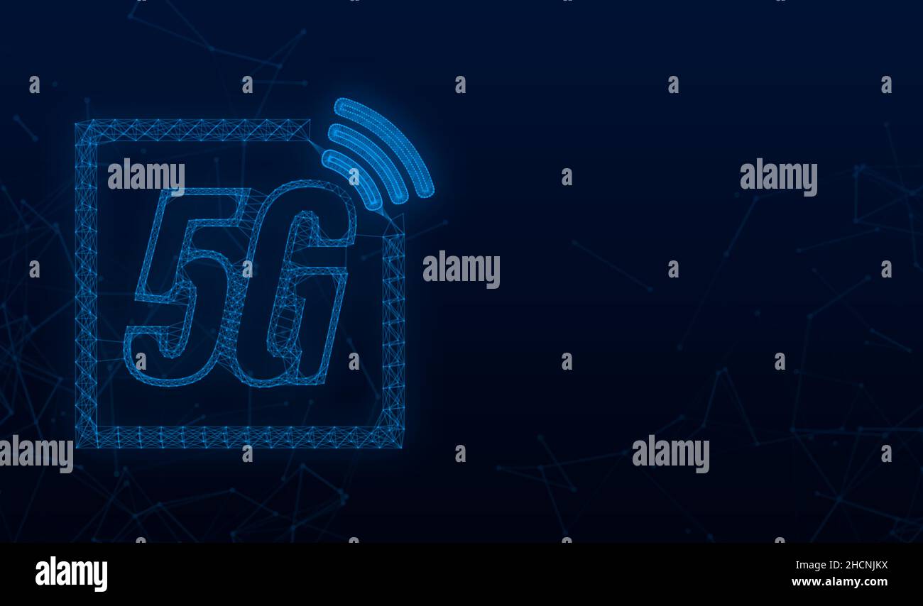 5G symbol isolated, mobile communication technology and smartphone ...