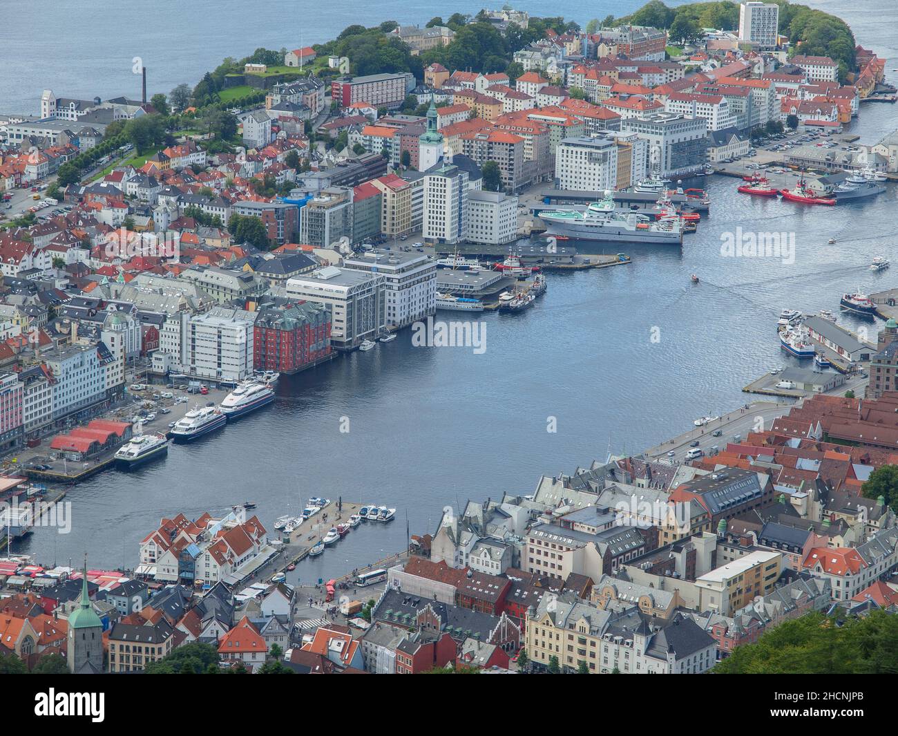 the city of bergen in norway Stock Photo - Alamy