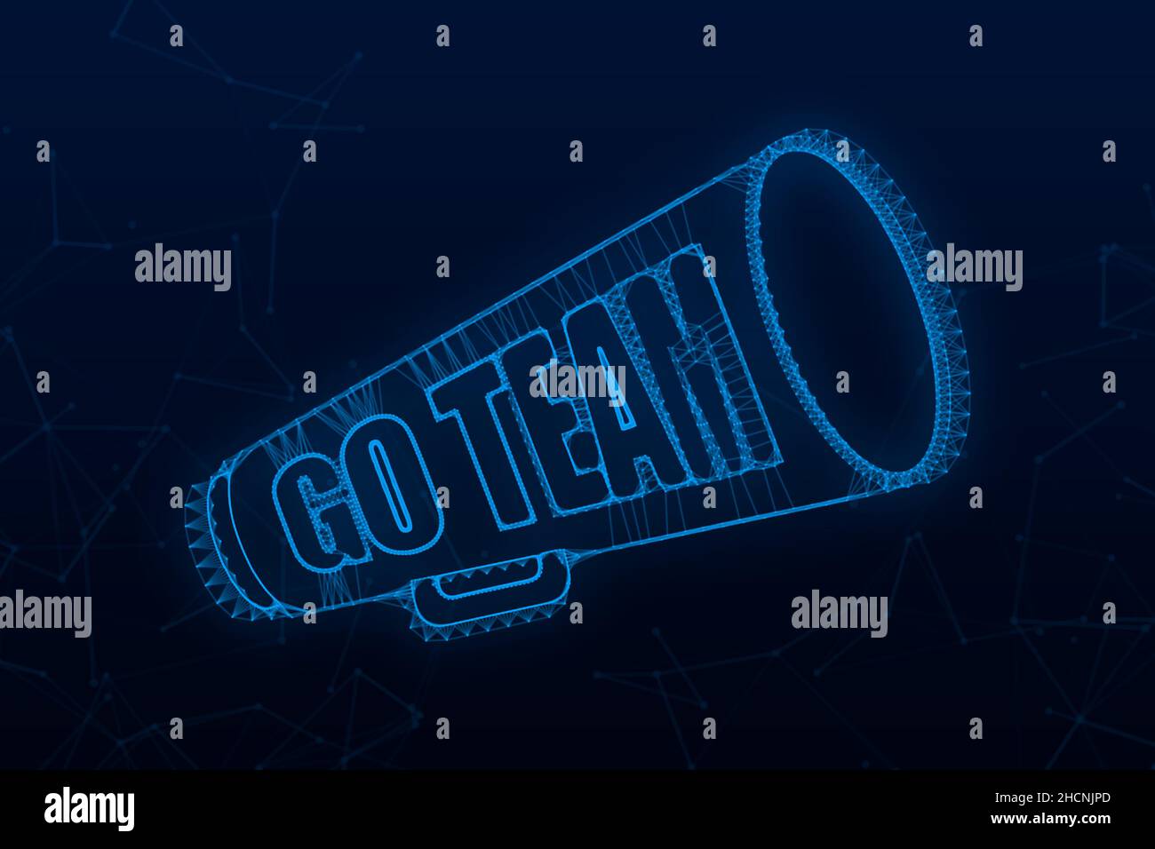 Go Team Triangle Banner. Go team in cartoon style. Vector stock ...