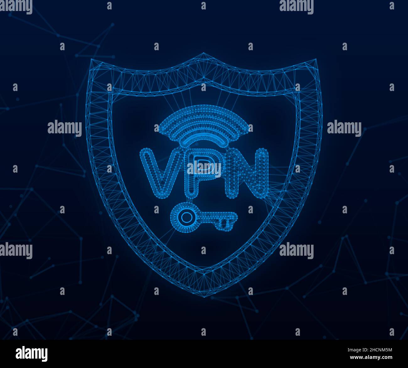 Secure VPN connection concept. Virtual private network connectivity overview. plexus style ...