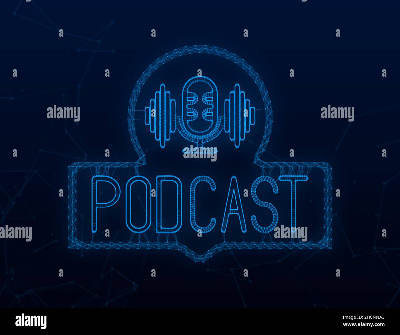 Podcast icon. Badge, icon, stamp, logo. Vector stock illustration Stock ...