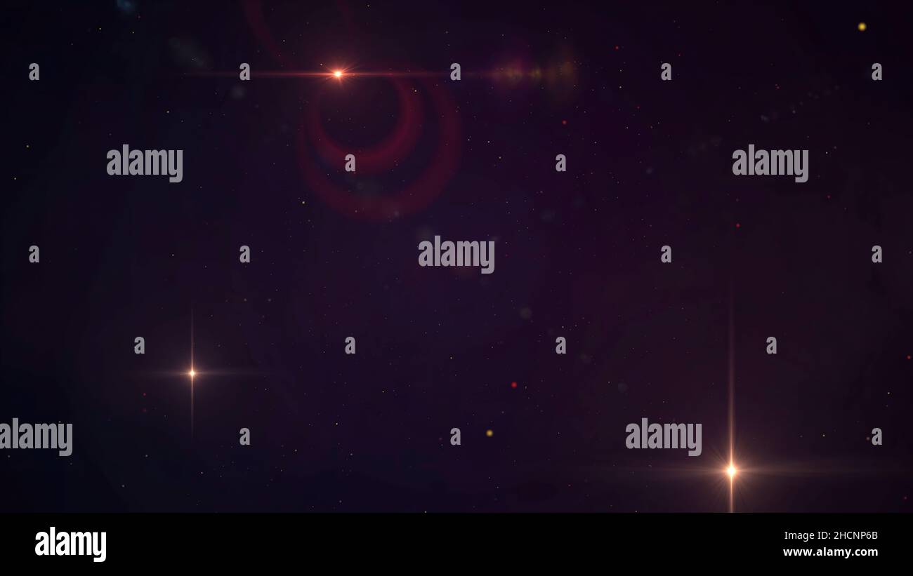 Stars in the sky. Looped animation. Beautiful night with twinkling ...