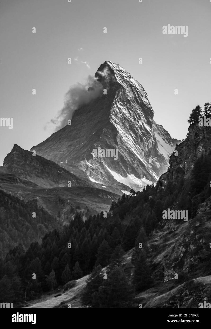 View summer sunset on Black and White Stock Photos & Images - Alamy