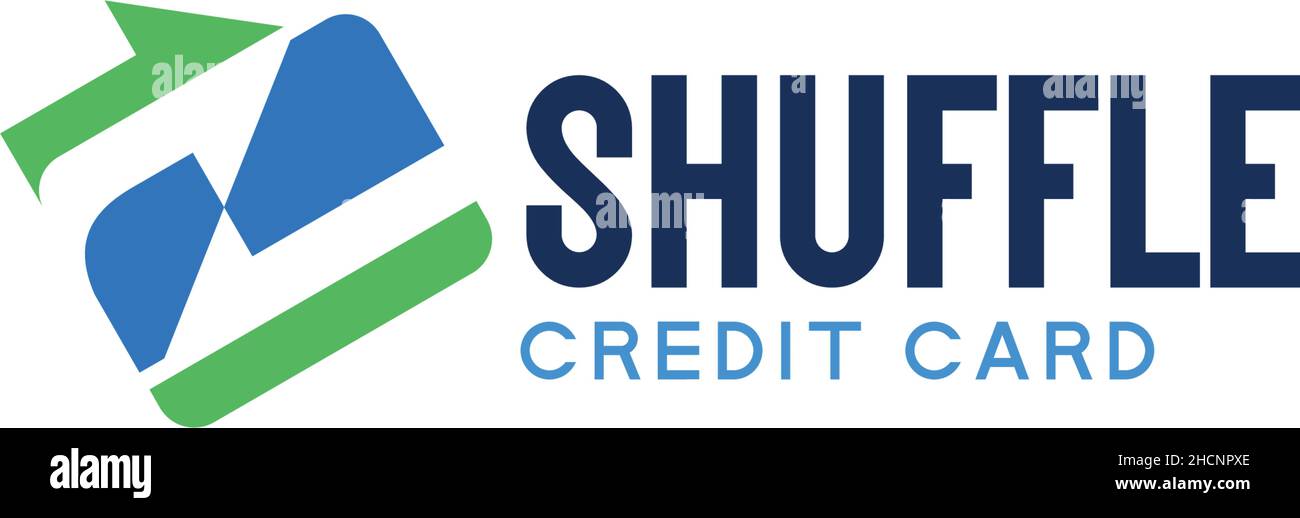Modern simple SHUFFLE credit card logo design Stock Vector Image & Art ...