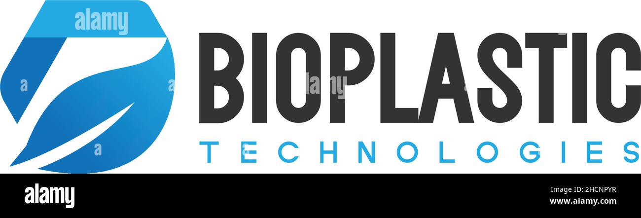 Simple BIOPLASTIC TECHNOLOGY future logo design Stock Vector Image ...