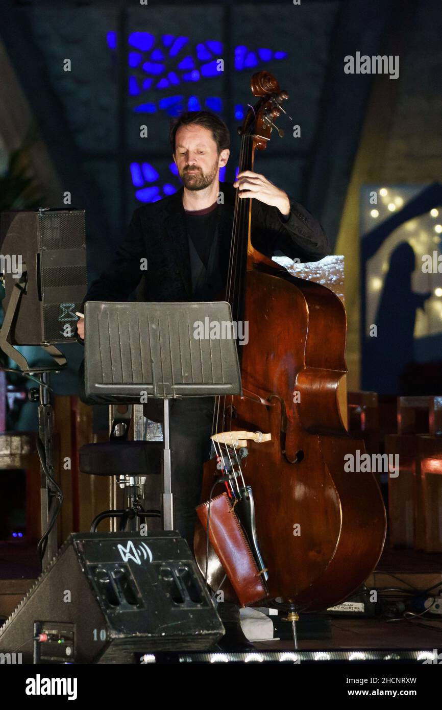 Madrid Spain 30th Dec 2021 Double Bass Player Pablo Martín Caminero