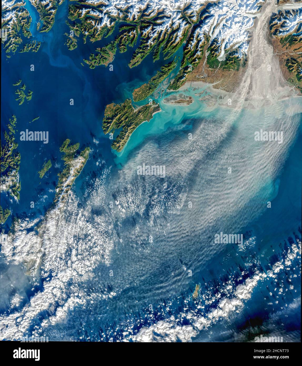 Gulf of Alaska, dust cloud during the summer Stock Photo - Alamy