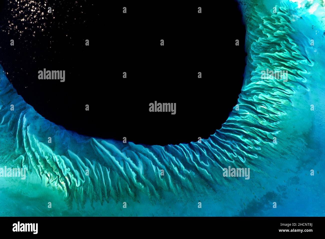 satellite image of the Great Bahama Bank, Bahama Archipelago Stock ...