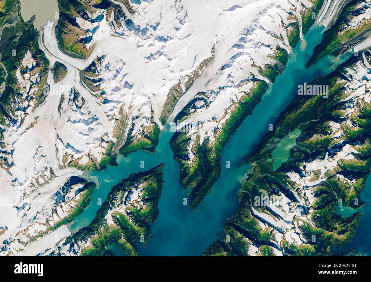 Aerial view of Barry Glacier in Alaska, USA Stock Photo - Alamy